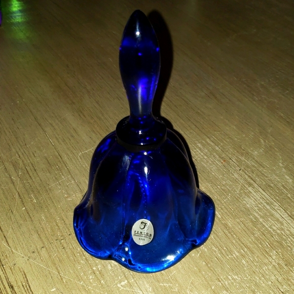 Fenton | Accents | Fenton Cobalt Blue Glass Bell | Poshmark